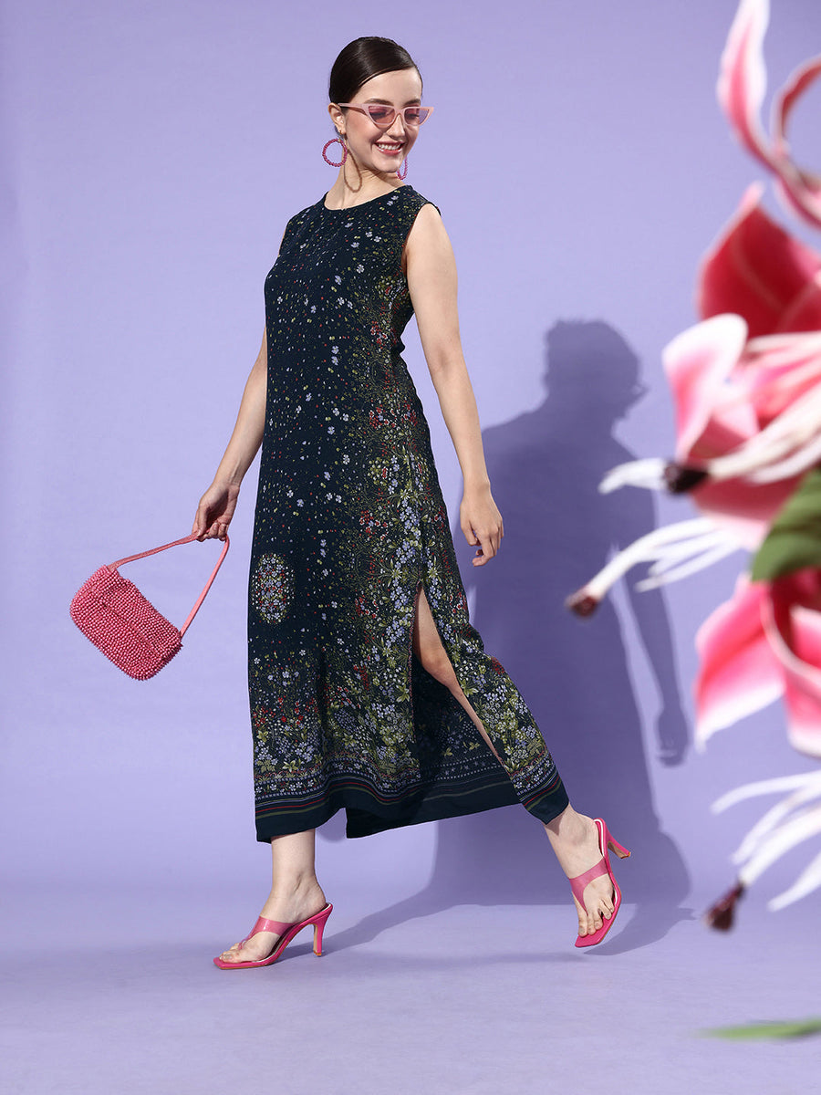 StyleStone Women's Rayon Panel Printed Dress – Stylestone